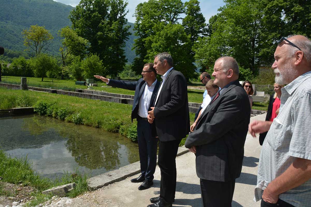 NOVINARSKA KONFERENCA: OBNOVA IN MODIFIKACIJA RIBOGOJNICE KOBARID ...